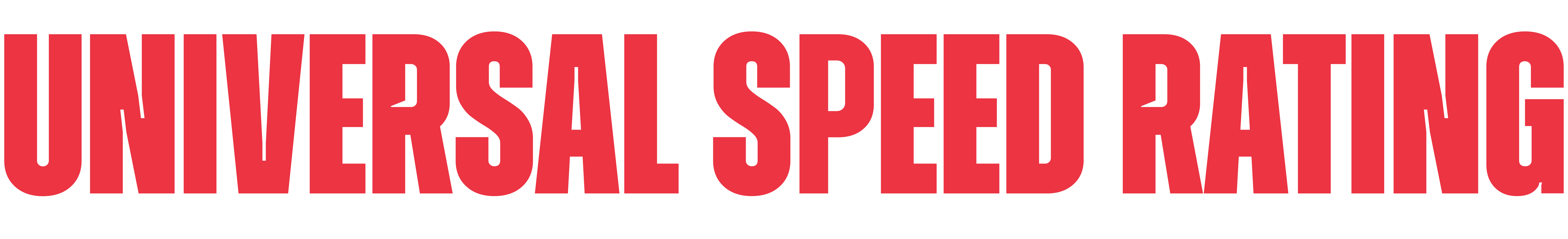 Universal Speed Rating Level 1 Certification